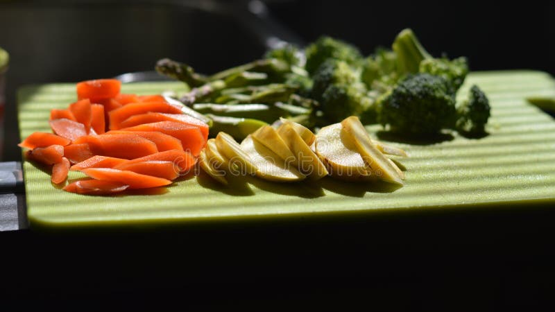 Fresh Chopped vegetables stock photo. Image of cooked - 58368806