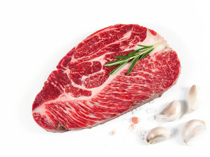 Fresh Chuck Beef Isolate on White Background. Stock Photo - Image of ...