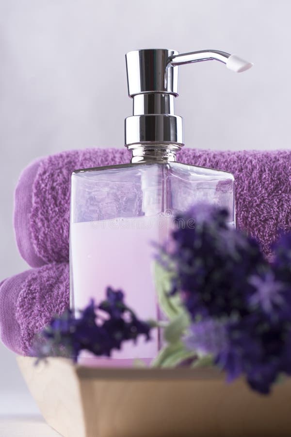 Fresh and clean stock image. Image of towel, flora, violet - 32747271
