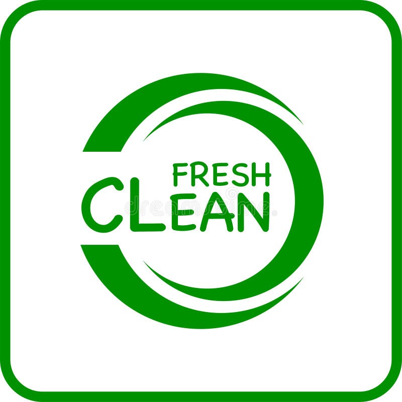 Fresh Clean Leaf Vector Logo or Icon, Stock Vector - Illustration of ...