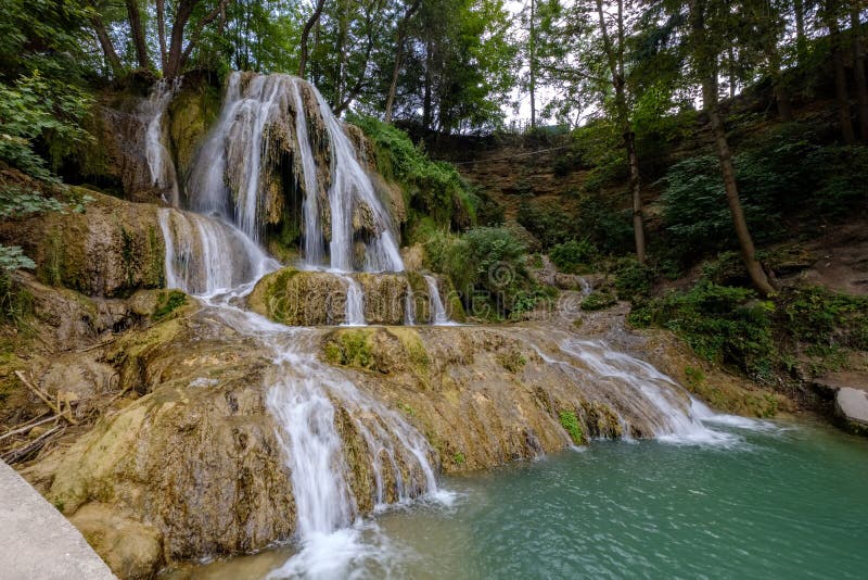 Fresh Clean Waterfall in Summer Stock Photo - Image of travel, flow ...