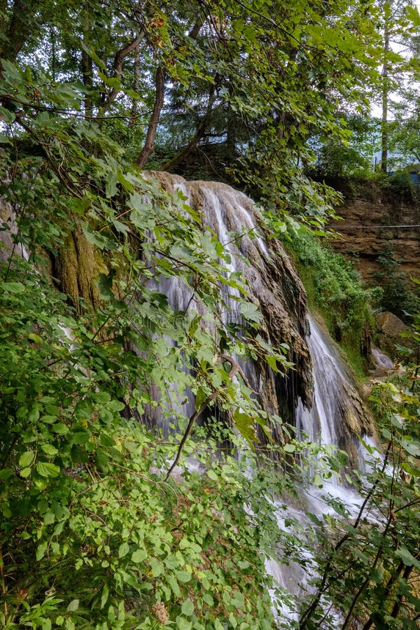 Fresh Clean Waterfall in Summer Stock Photo - Image of summer ...