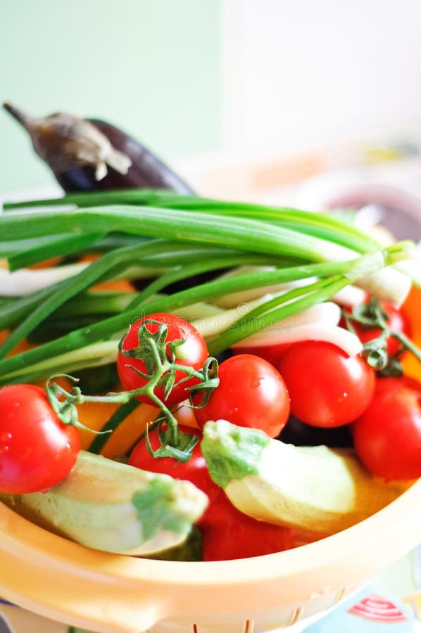 Fresh cleaned vegetables stock image. Image of spring - 21660723