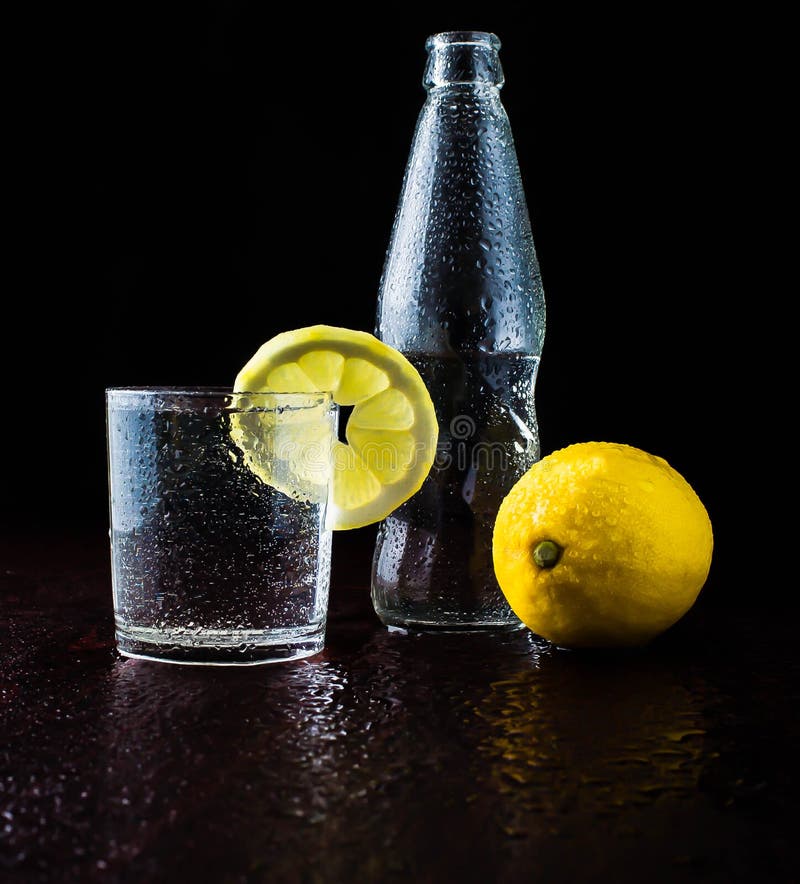 Fresh Clear Water with Fresh Water Splash Bottle Stock Photo - Image of ...