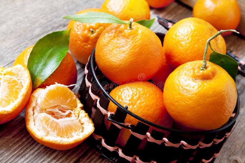 Fresh Clementines stock image. Image of leaf, juicy, leaves - 38581213