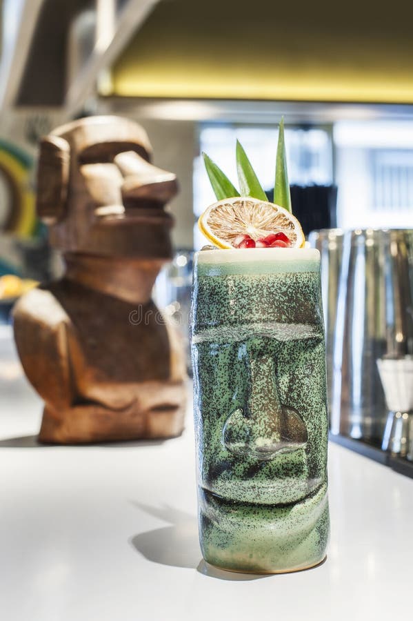 Fresh Cocktail on bar desk stock image. Image of citrus - 80976303