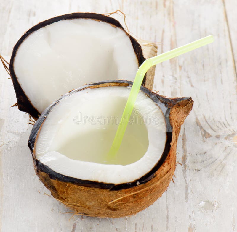 Coconut milk stock image. Image of hard, pair, food, iced - 10474523