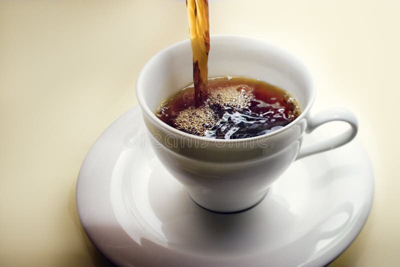 Fresh coffee stock photo. Image of fresh, porcelain, aroma - 1011754