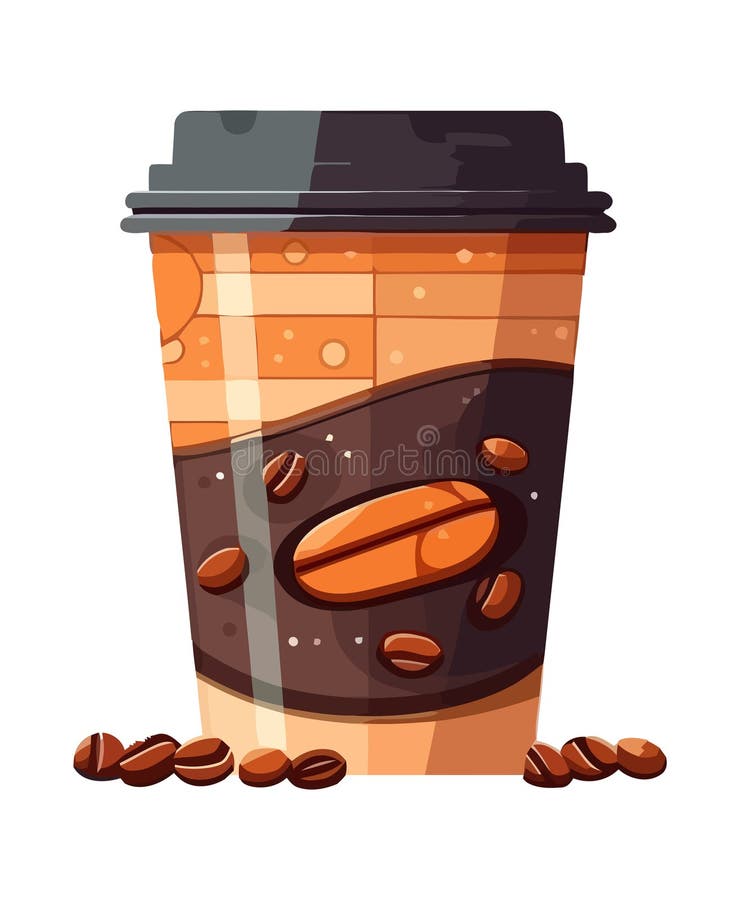 Fresh Coffee Bean Icon on Dark Backdrop Stock Vector - Illustration of ...
