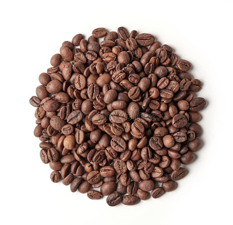 Fresh coffee beans stack stock photo. Image of morning - 158173262
