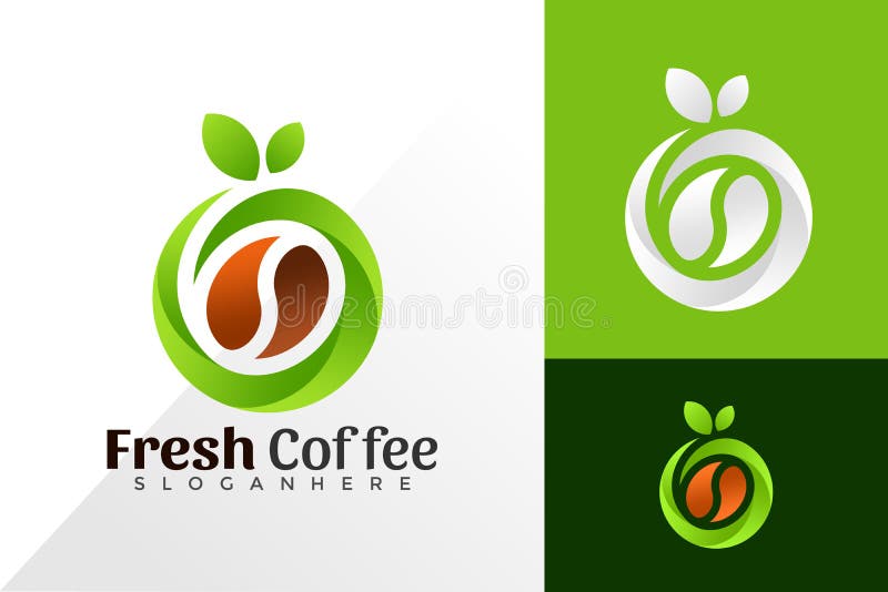 Fresh Coffee Logo Vector Design. Abstract Emblem, Designs Concept ...