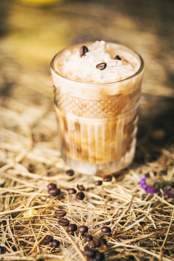 Cold coffee cocktail stock image. Image of iced, cool - 121425957