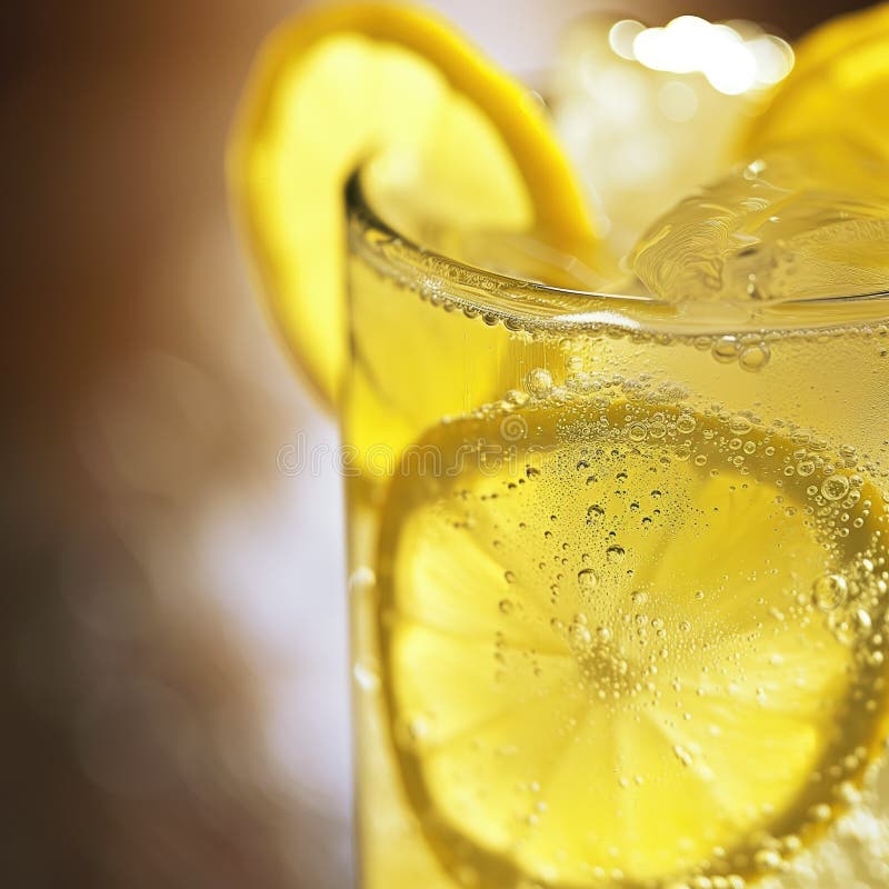 Fresh Cold Drinks- Glass of Lemonade Stock Illustration - Illustration ...