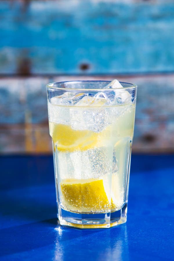 Cold lemon drink stock image. Image of closeup, homemade - 115123701