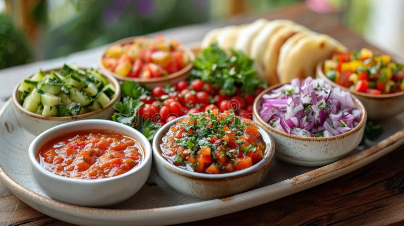 Fresh and Colorful Vegetable Dishes on a Table - Generative Ai Stock ...