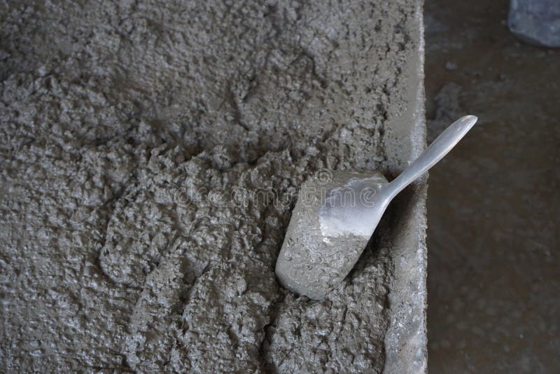 Fresh Concrete Sampling for Testing by Aluminium Scoop Stock Photo ...