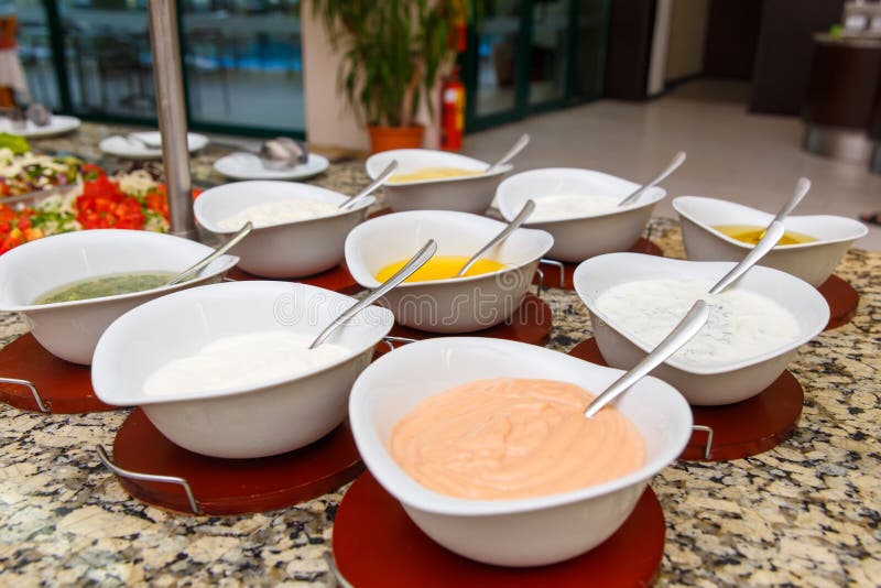 Fresh Condiments and Sauces Stock Photo - Image of taste, dish: 80982756