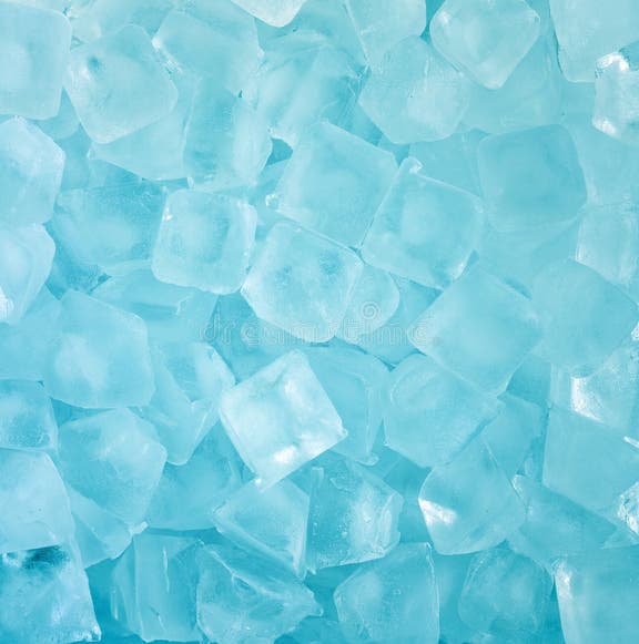 Fresh Cool Blue Ice Cube Background Stock Image - Image of frosty ...