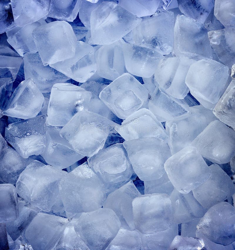 Fresh Cool Blue Ice Cube Background Stock Image - Image of frosty ...