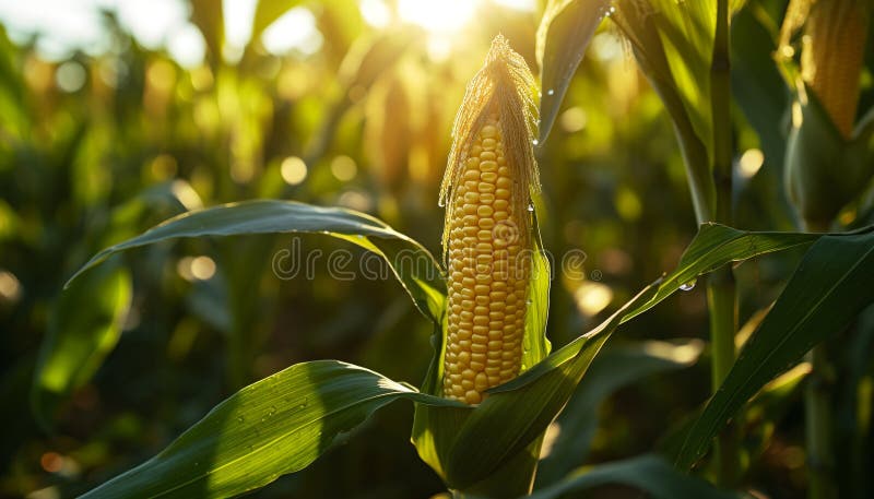 Fresh Corn on the Cob, a Summer Delight Generated by AI Stock Photo ...