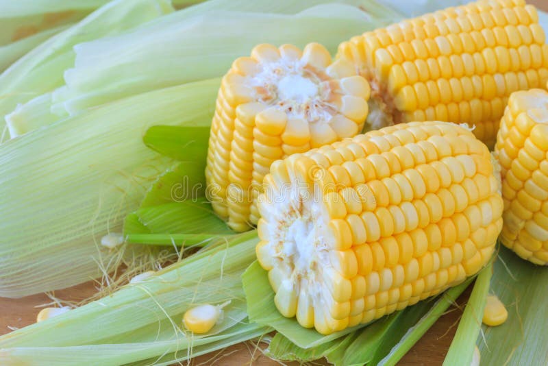 Fresh corn cob on table stock photo. Image of grain, freshness - 86521058