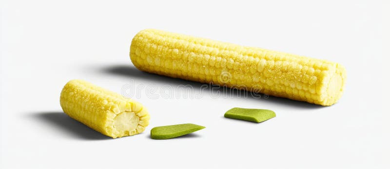 Fresh Corn on the Cob, with Two Ears Still in Their Husks, are Ready ...