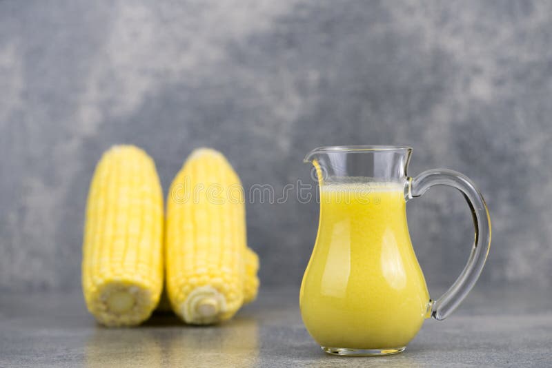 Fresh corn and corn milk stock image. Image of natural - 101528005