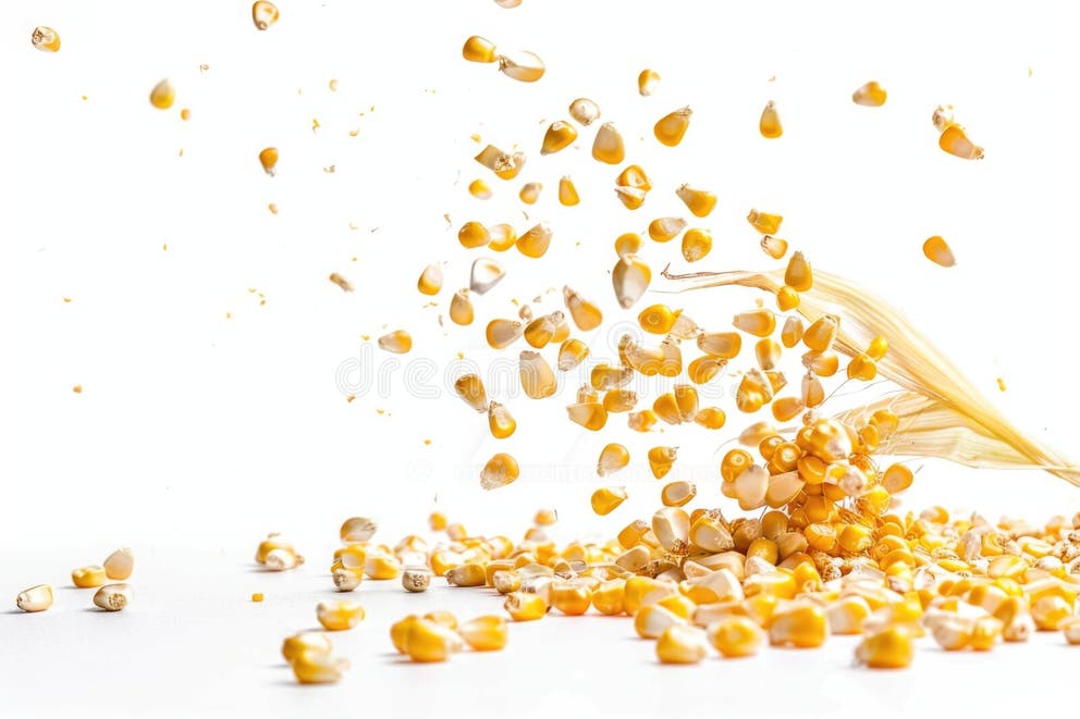 Fresh Corn Falling stock photo. Image of produce, country - 370090656