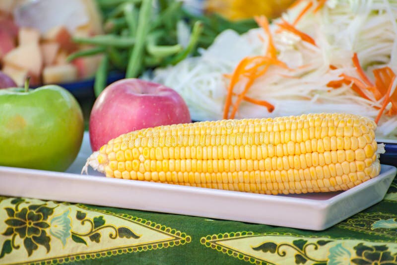Fresh Corn and Mixed Vegetables Stock Photo - Image of fresh ...