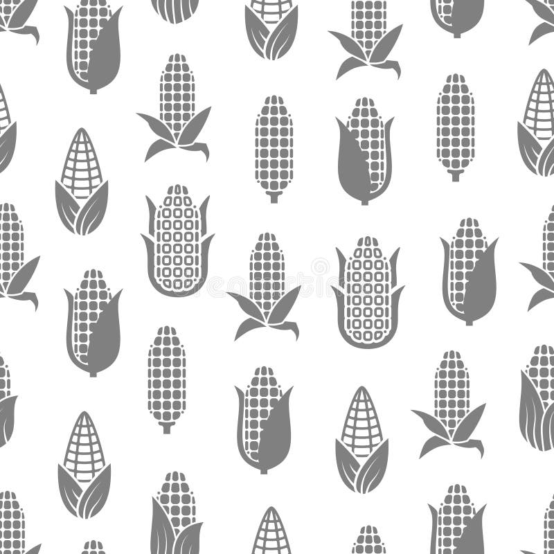 Corn seamless pattern stock vector. Illustration of background - 139901645