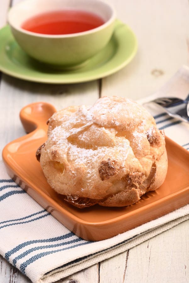 Cream puff stock photo. Image of french, bakery, filled - 131109672