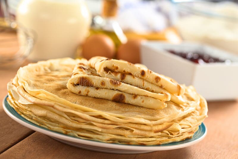Fresh Crepes stock photo. Image of pancake, flapjack - 24920556