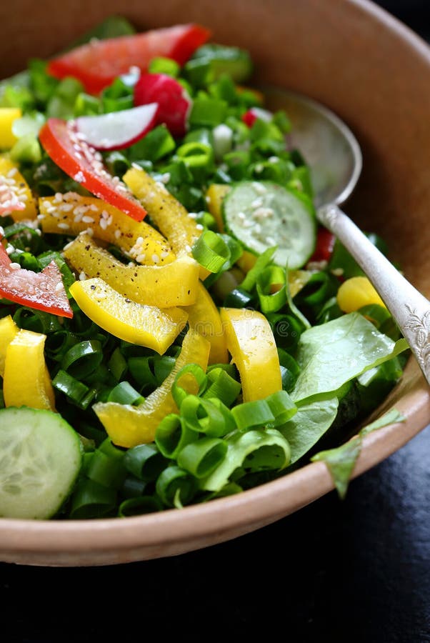 Fresh and crispy salad stock image. Image of healthy - 56836615