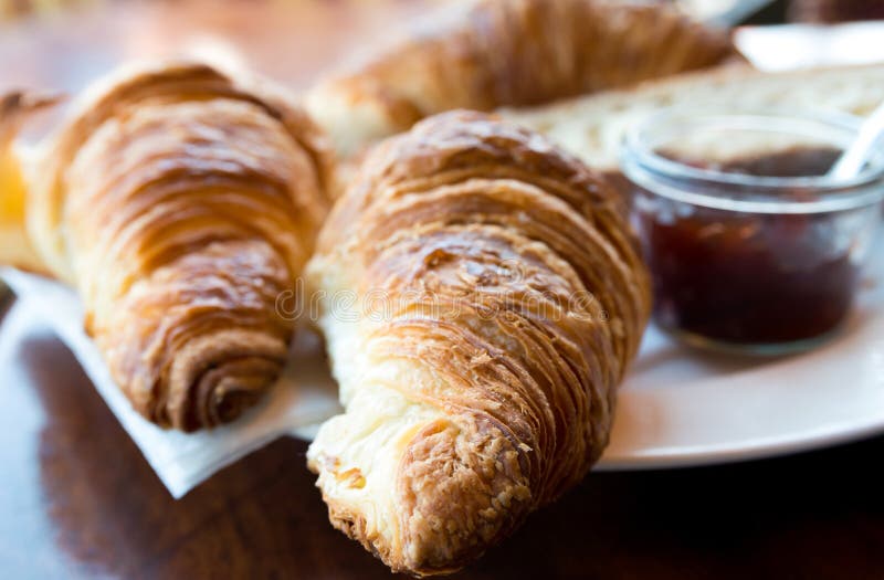 Fresh croissant stock photo. Image of buttered, juice - 26236408