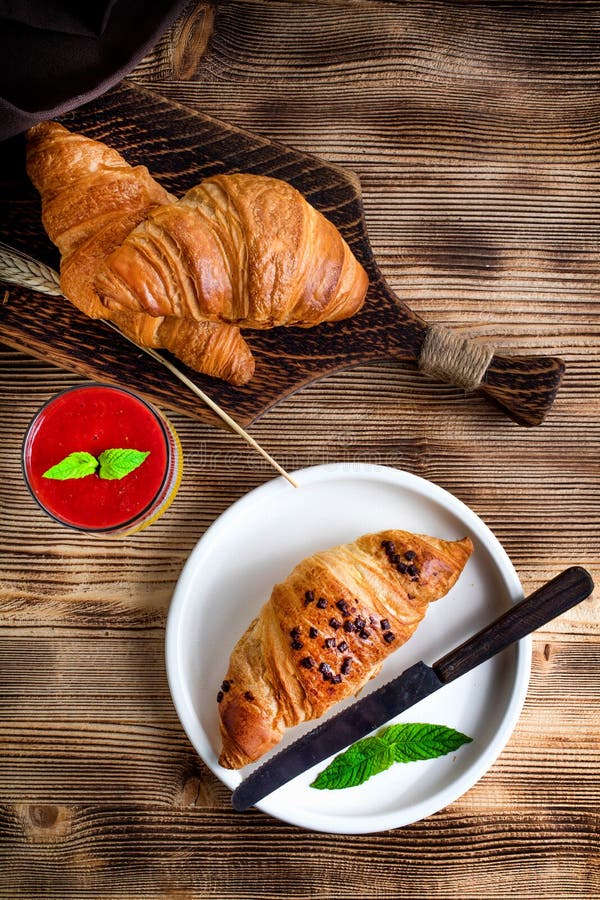 Fresh Croissant stock image. Image of dessert, yummy - 149546025