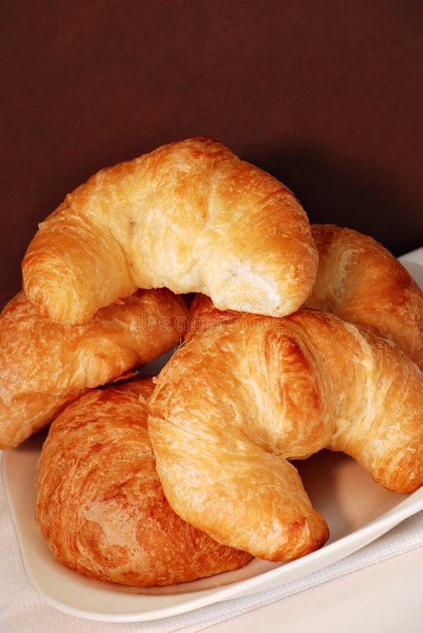 Fresh croissants stock image. Image of flaky, still, break - 3954151