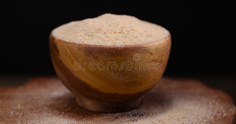 Fresh Crumbly Bread Crumbs from Dehydrated White Bread Stock Video ...