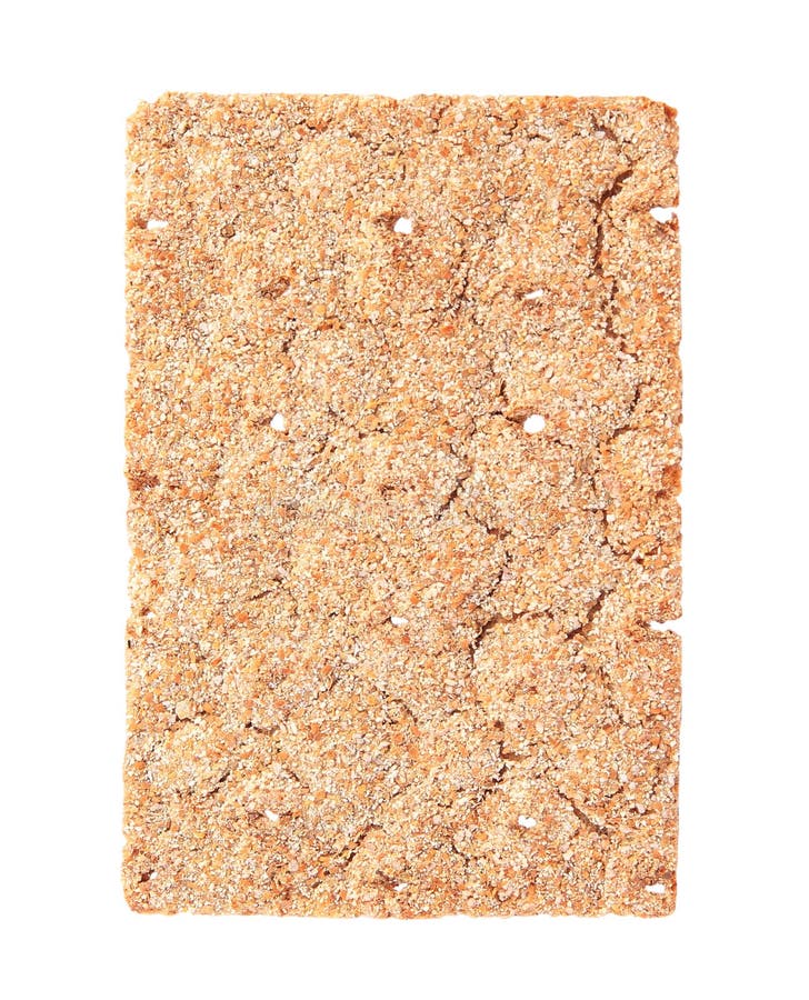 Fresh Crunchy Crispbread Isolated on White. Healthy Snack Stock Photo ...