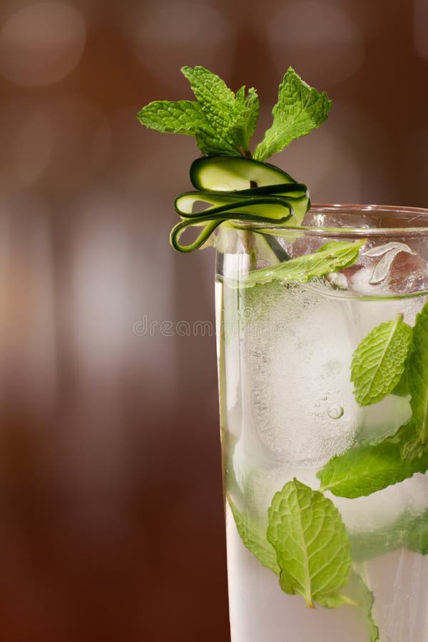 Cucumber mojito stock image. Image of barbados, taste - 30184573