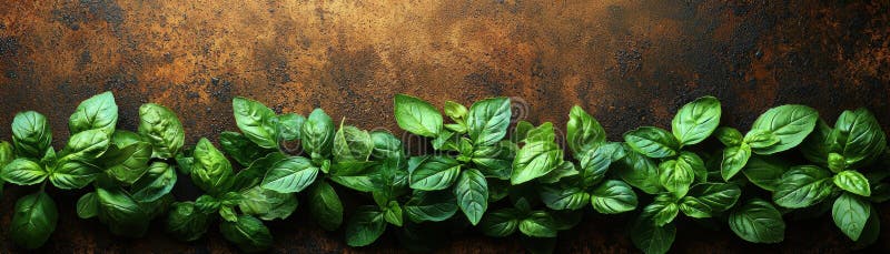 Fresh Culinary Herbs with Vibrant Green Leaves on Rustic Background ...