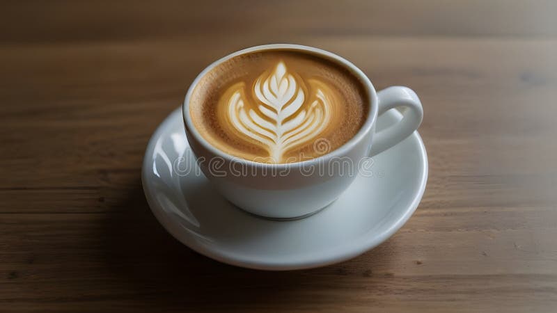 A Fresh Cup of Morning Coffee on a Table . AI Generated Stock Image ...