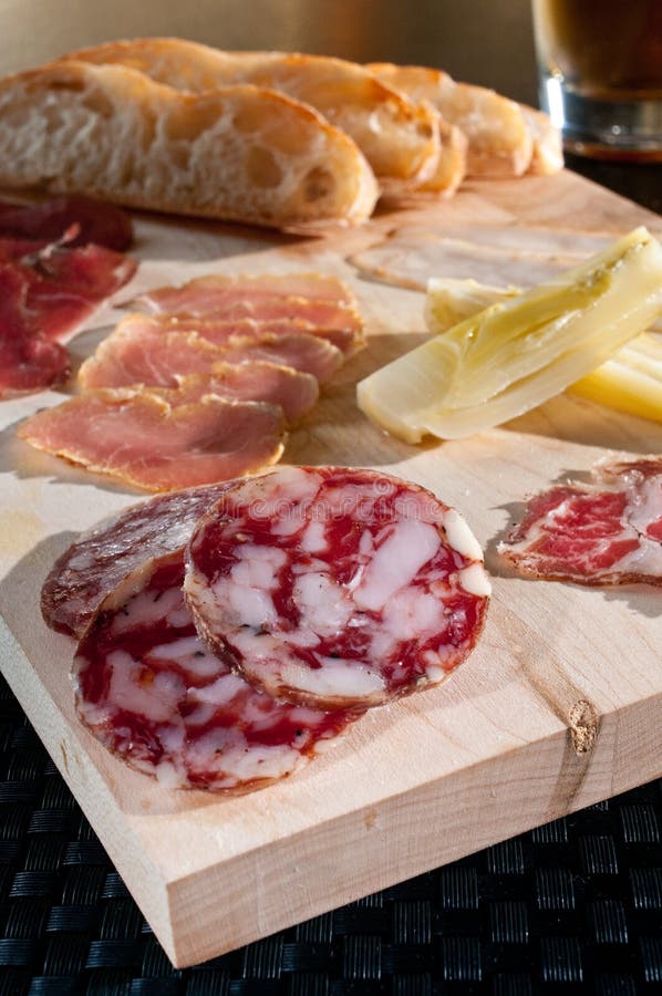 Fresh cured meats stock photo. Image of sausage, food - 17115724