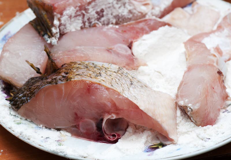 Fresh cut fish on a plate stock image. Image of nutrition - 66467313