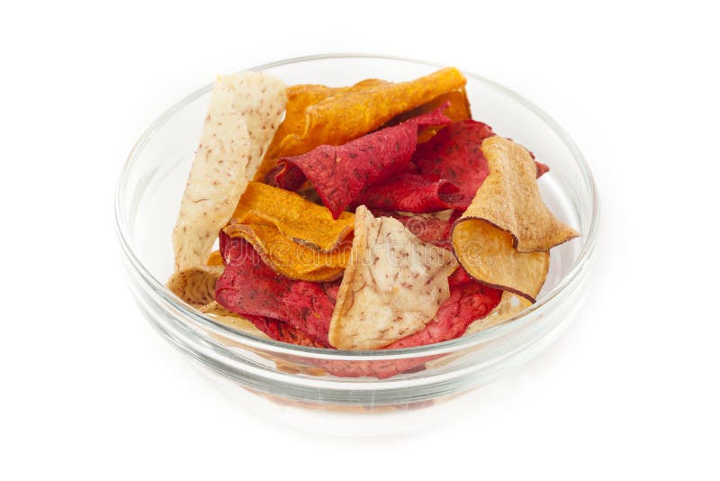 Fresh Cut Organic Vegetable Chips Stock Photo - Image of gourmet ...