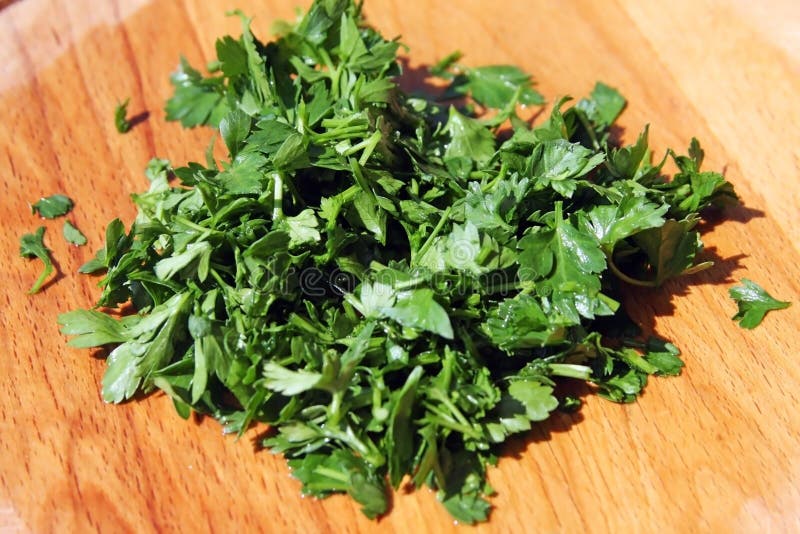 Fresh cut parsley stock photo. Image of gourmet, green - 13924912