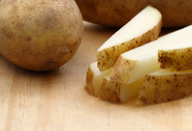 Fresh cut potatoes stock image. Image of nutrition, fresh - 5858017