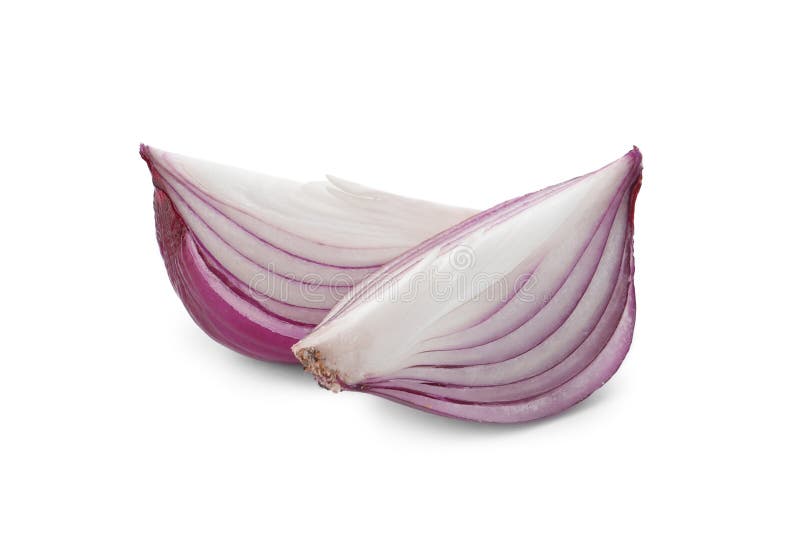 Fresh Cut Red Onion Isolated Stock Image - Image of nutrition, cook ...