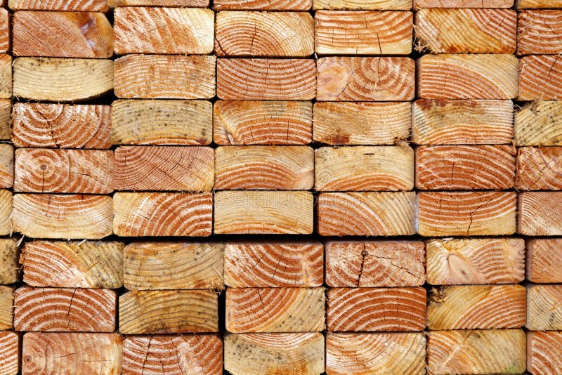 Stacked Construction Lumber Stock Image - Image of pile, texture: 192897995