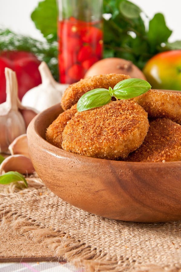 Fresh cutlets stock image. Image of herbs, ground, cook - 27321023