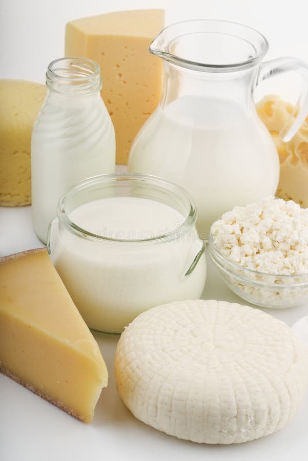 Fresh dairy products stock image. Image of glass, cream - 93228683